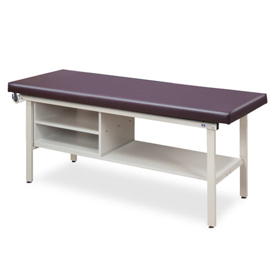 3300-30 Flat Top Alpha-S Series Straight Line Treatment Table with She ...